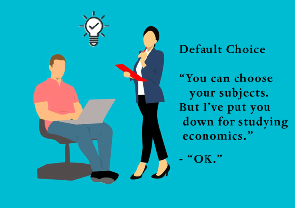 Default choices - Economics Help